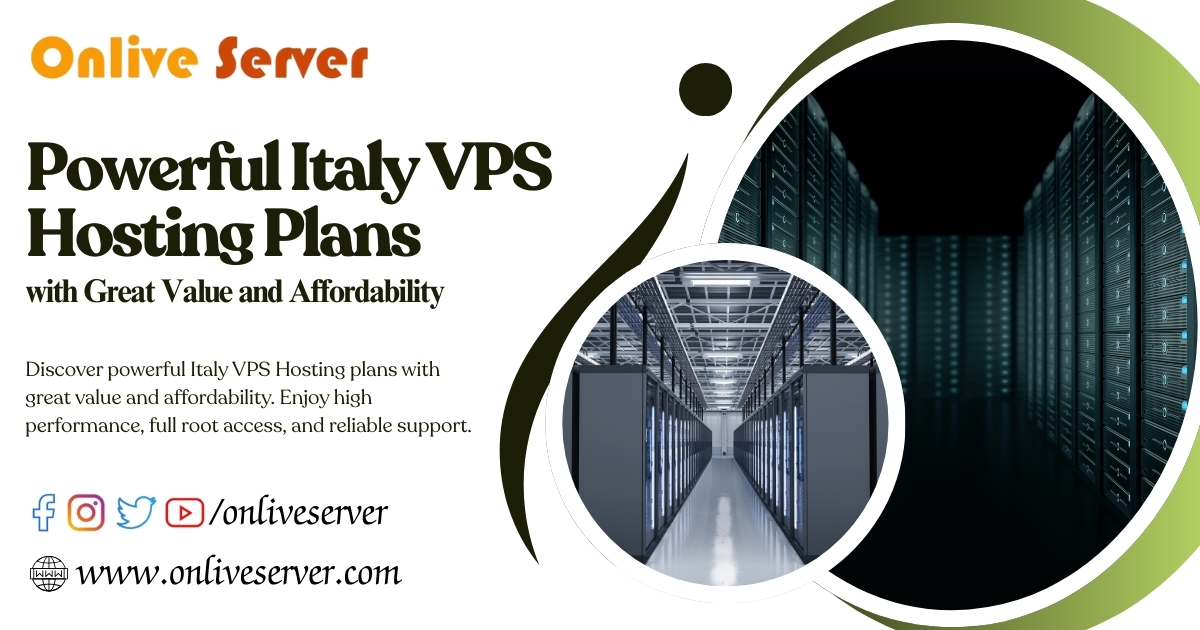 Get powerful Italy VPS Hosting Plans With Affordable Price